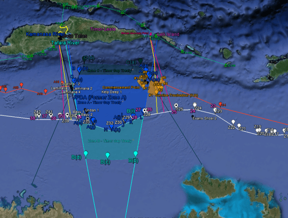 Google Earth Map for the Timor Sea Maritime Boundary Dispute | The View ...