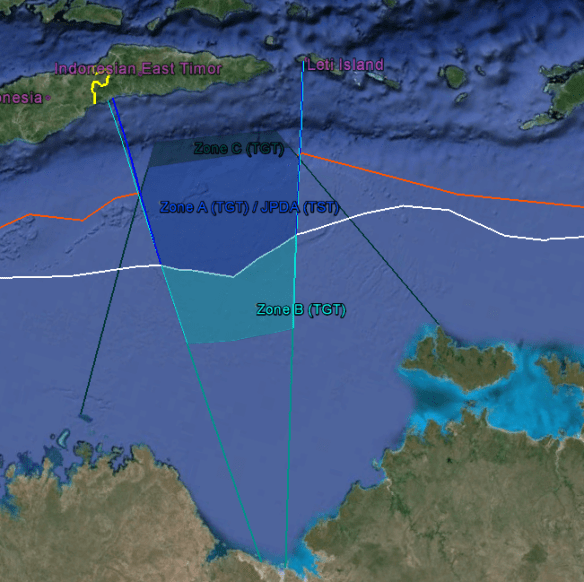 Google Earth Map for the Timor Sea Maritime Boundary Dispute | The View ...