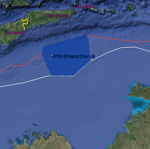 Google Earth Map for the Timor Sea Maritime Boundary Dispute | The View ...