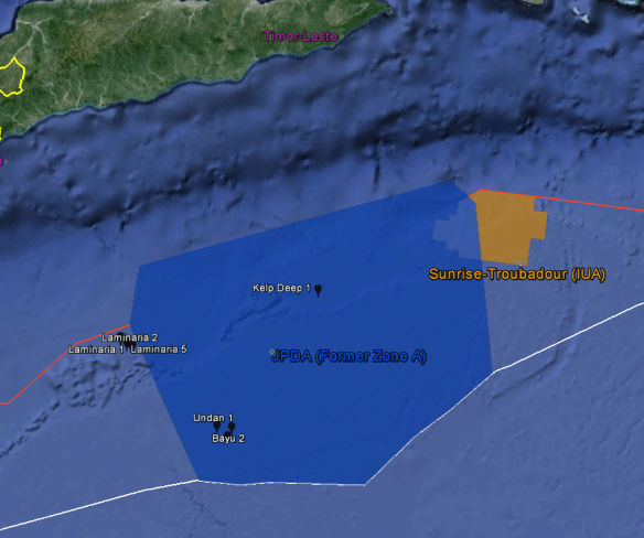 Google Earth Map for the Timor Sea Maritime Boundary Dispute | The View ...
